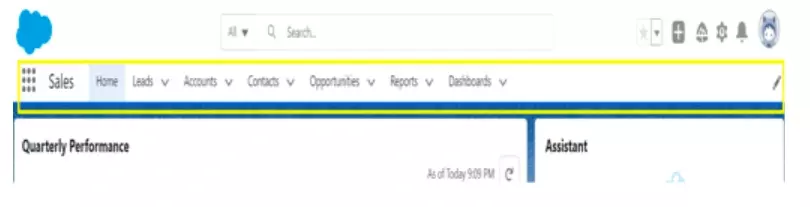 What does the Navigation Bar in Salesforce allow users to do? - Blog ...