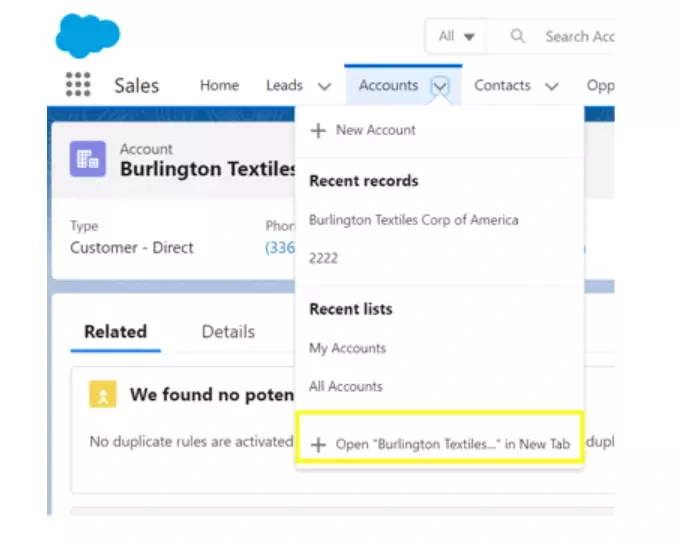 What does the Navigation Bar in Salesforce allow users to do? - Blog ...