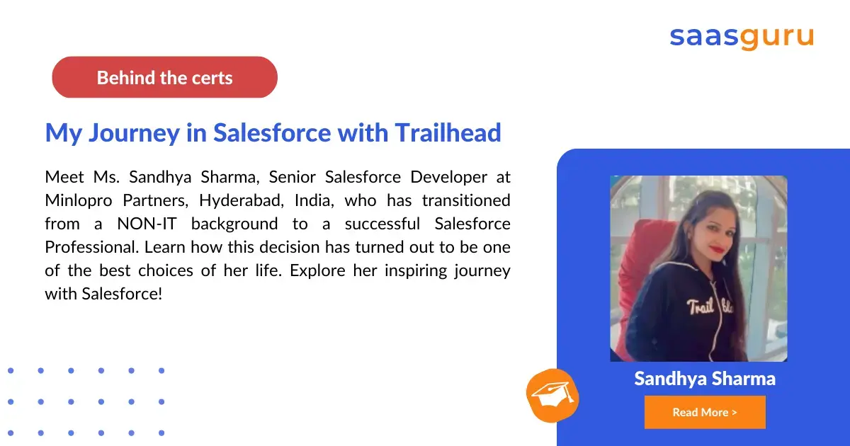 People Behind the Certs – Sandhya Sharma – saasguru